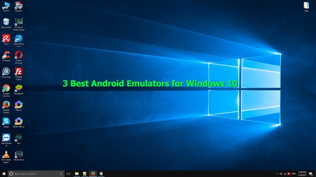 Instructions for Use 3 Best Android Emulators on Windows 10 | by Mobile ...