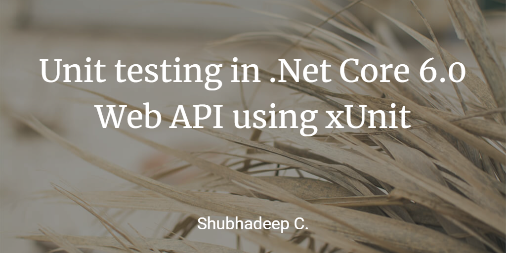 Unit Testing In Net Core 6 0 Web Api Using Xunit By S
