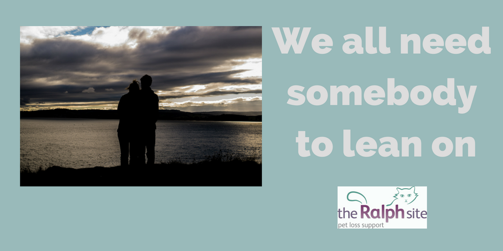 Pet Loss: Somebody to Lean On. We all need somebody to lean on | by The ...