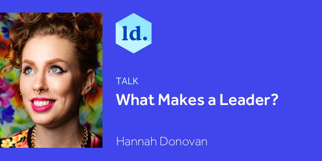 Interview with Hannah Donovan. In the run up to Clearleft’s Leading ...
