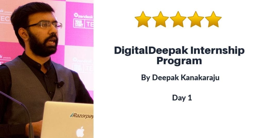 My Learning from Digital Deepak Internship Program day 1 | by ...