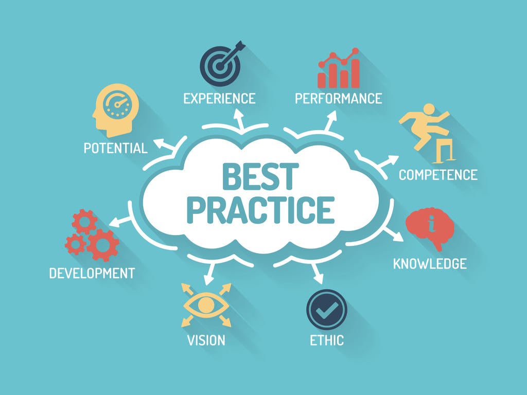 The importance of Best Practices. Often, we find with situations that ...