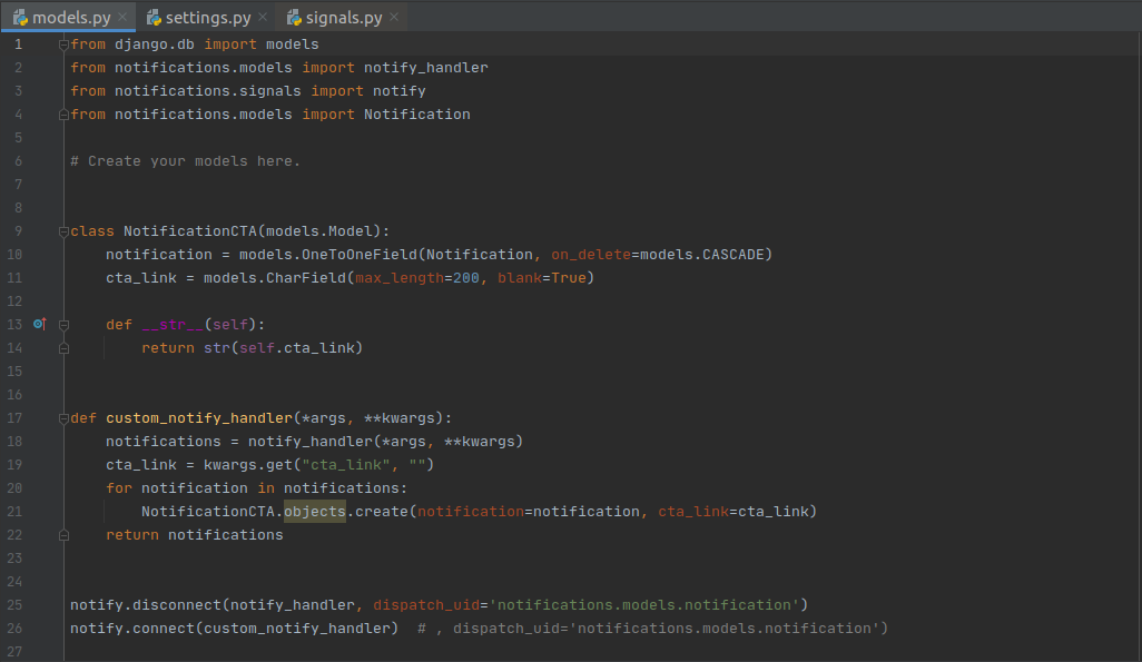 Django notifications with CTA link | by Mohd Asif | Medium