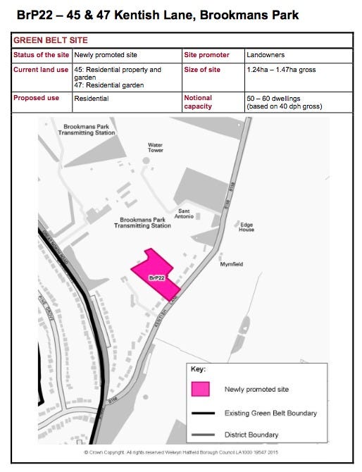 Where will the new houses be built? | by Brookmans Park Newsletter | Medium