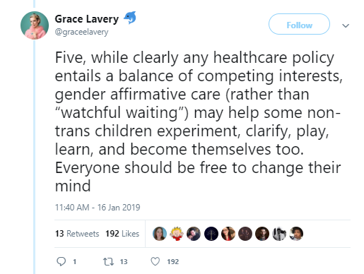A Response to Grace Lavery, Part I: On “Gender Affirmative” Care And ...