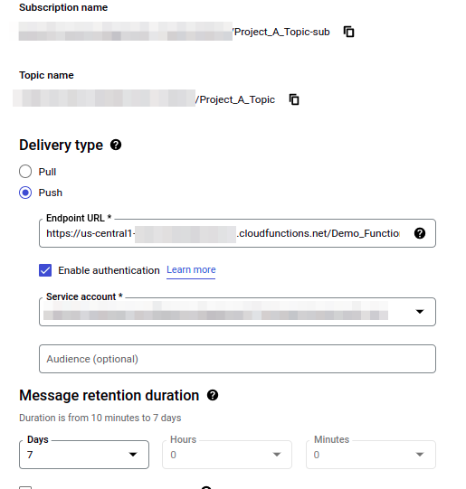 Pub/Sub — Push Messages to Cloud Function Endpoint in a different GCP Project | by Piyush Bajaj ...