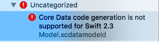 Core Data Code Generation Is Not Supported For Swift 2 3 By Rajeshkumar Lingavel Medium