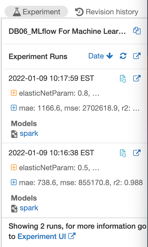 Databricks MLflow Tracking For Linear Regression Model | by Amy ...
