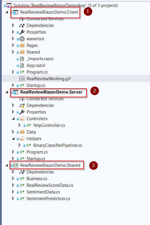RealReview — AI model based Blazor .Net C# Client web App to read/review restaurant reviews to ...