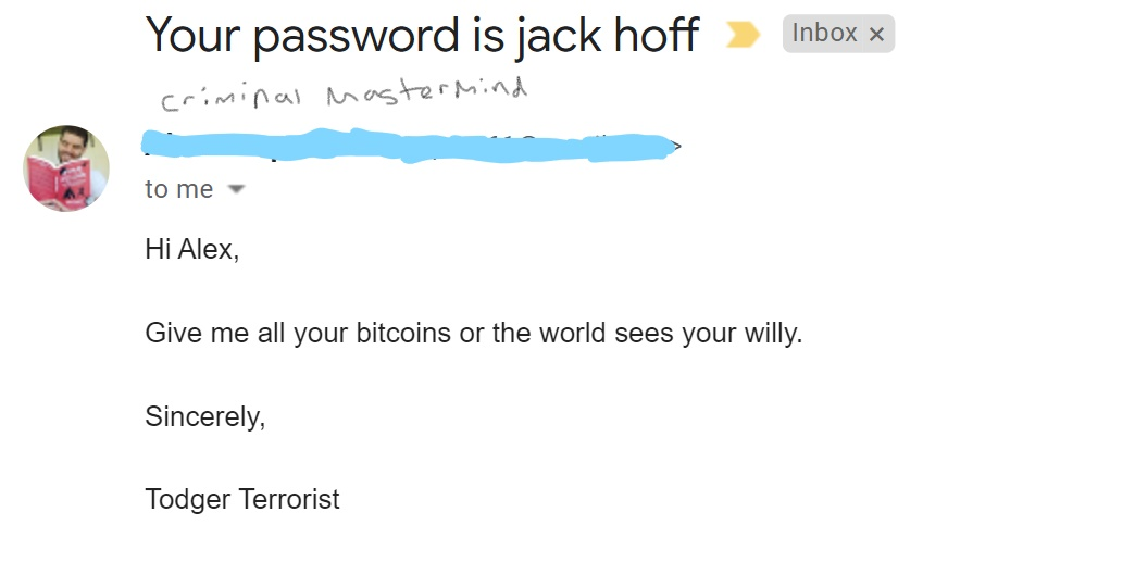 To My Bitcoin Sextortion Scammer | Open Letters To