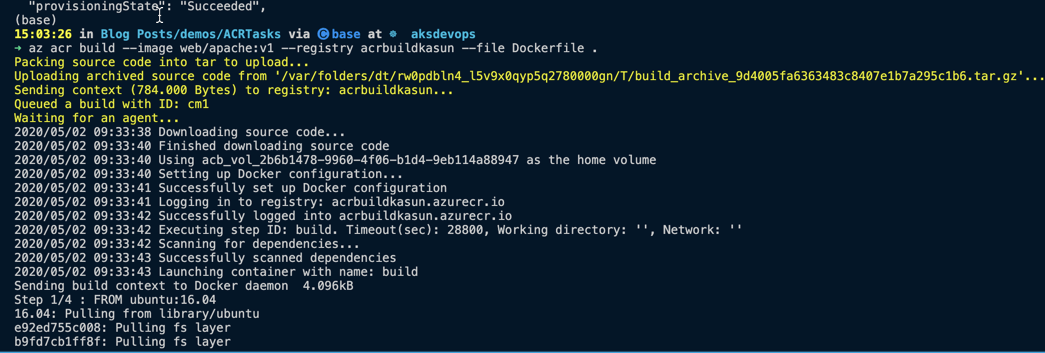 Use Of Acr Task For Container Image Build By Kasun Rajapakse Cloudlife Devops Medium