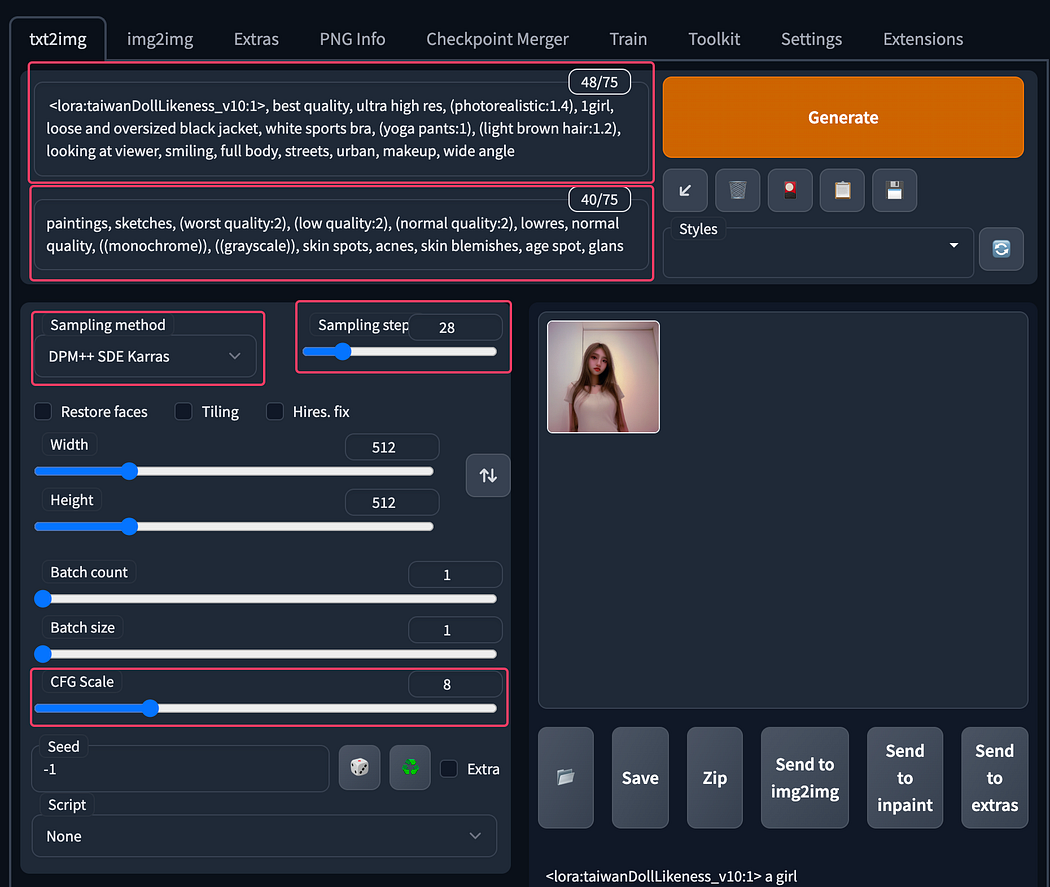 Stable Diffusion _体验生成 AI 小姐姐照片 - 失去刺猬的猫 - 博客园