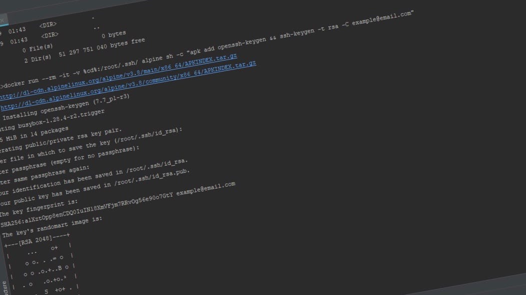 Simplest ssh key generation on Windows with docker | by Mikołaj ...