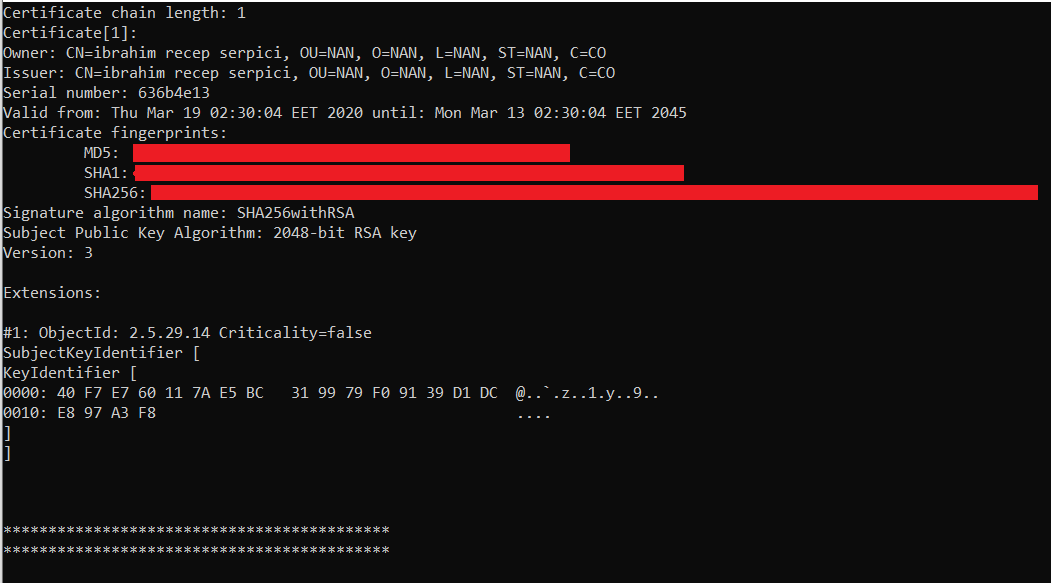 Android | Generating Fingerprint from a Keystore(.jks file) | by ... Android | Generating Fingerprint from a Keystore(.jks file) | by ...