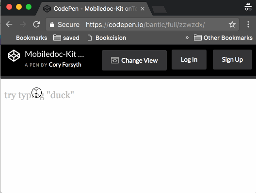 Use Mobiledoc-Kit to build an auto-linking text editor | by Cory Forsyth | Medium