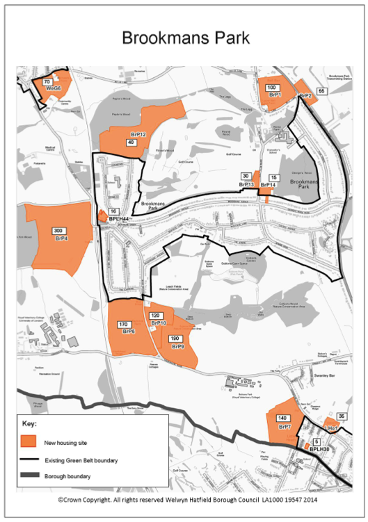 Where will the new houses be built? | by Brookmans Park Newsletter | Medium