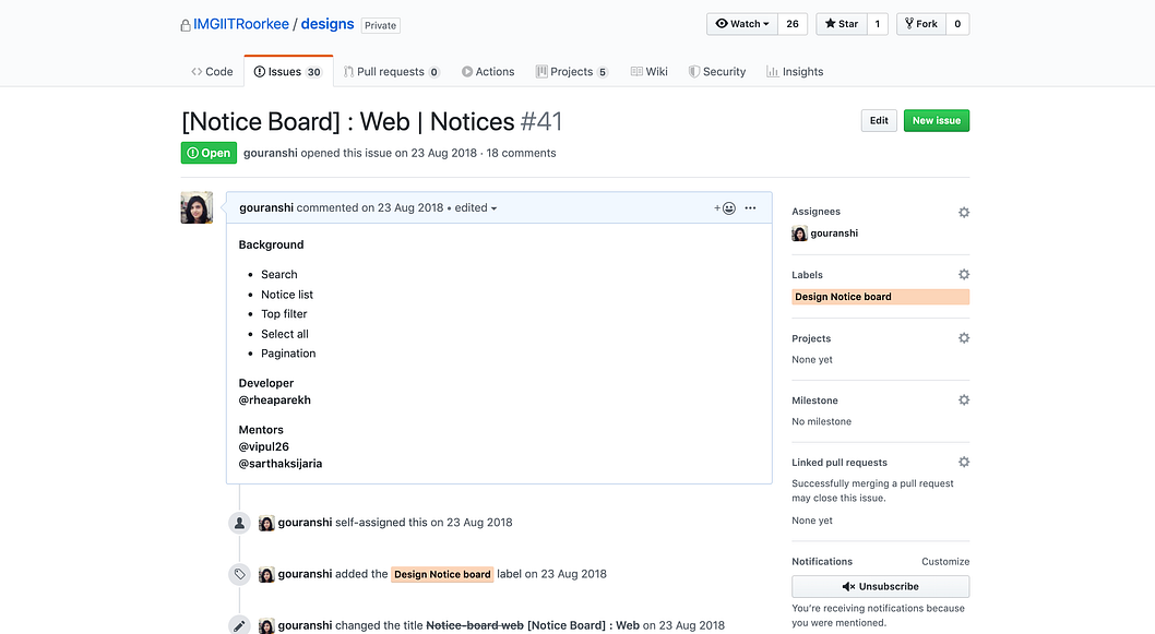 Designing a college campus-based Noticeboard Web app | by Gouranshi ...