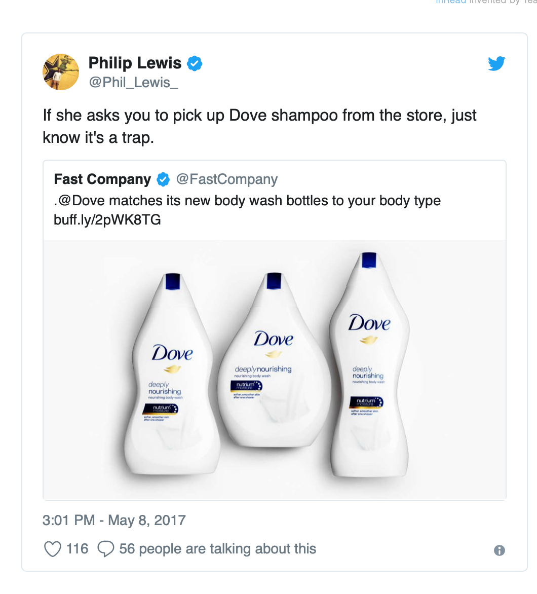 Dove Body Type Bottle Campaign Crisis | by Hayden Brose | Medium