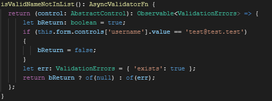 Angular Forms and Async Validator Functions | by Chris House | SlackerNoon | Medium