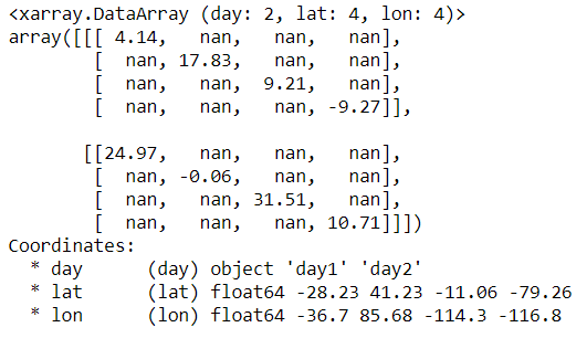 Basic data structures of xarray. How to create DataArray and Dataset in ...