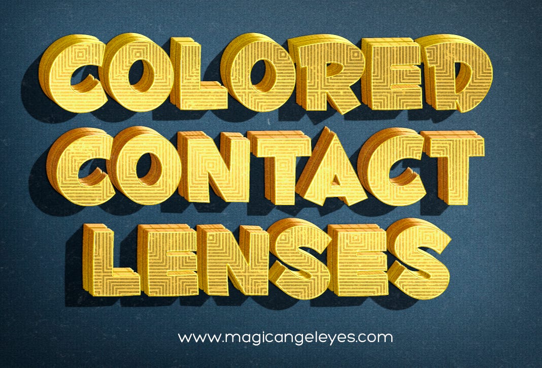 Colored Contact Lenses. Theatrical Contacts — Get The Best Ones… | by ...