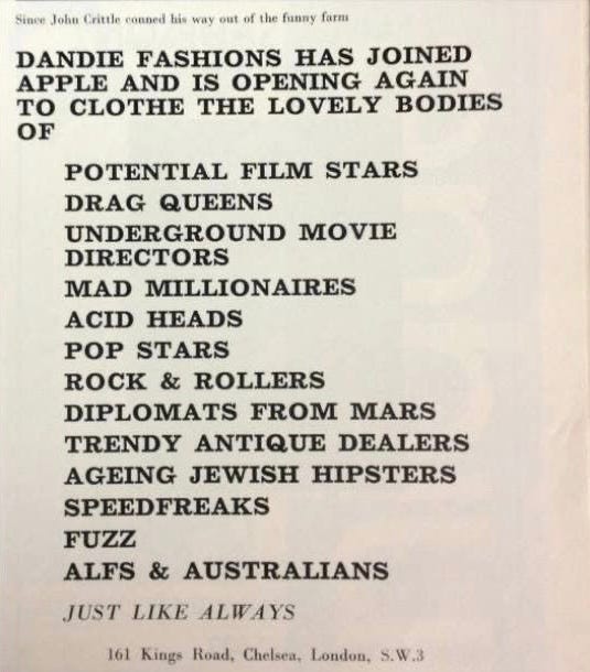 The Downfall of London’s Swingin’ & Rockin’ Dandie Fashions… Thanks to ...