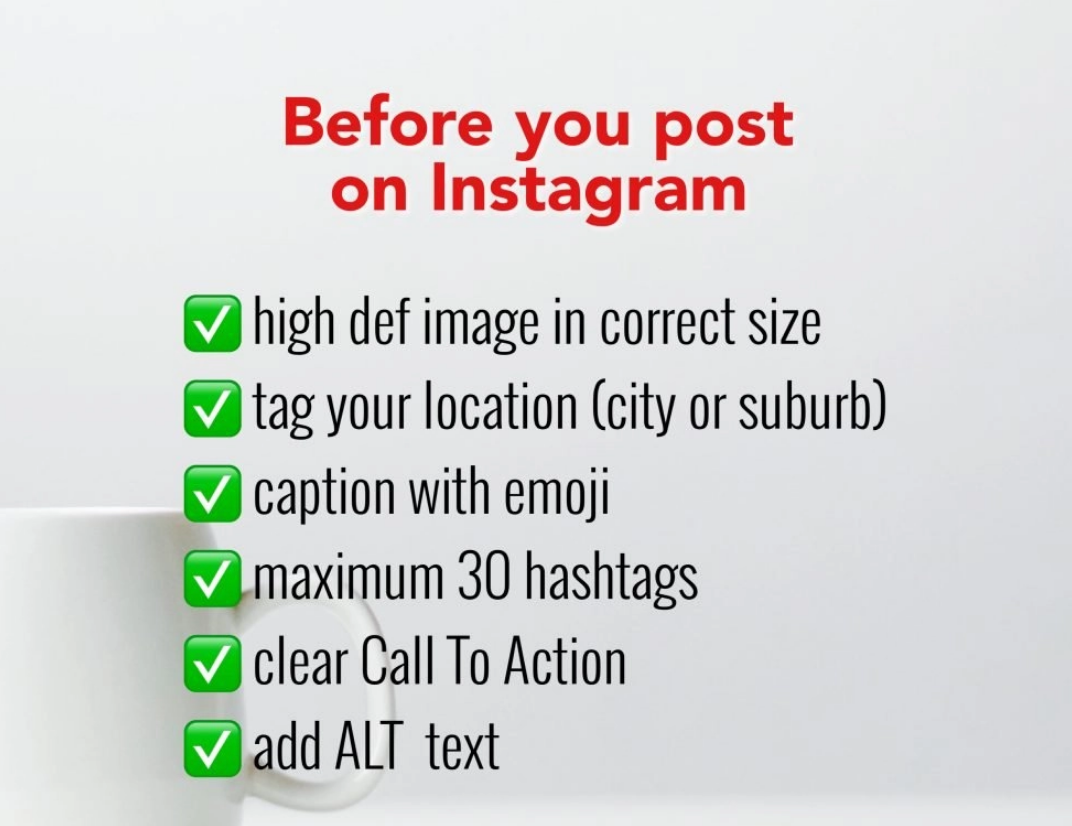 Instagram Post ChecklistInstagram Post Checklist | by Sergio Garcia ...