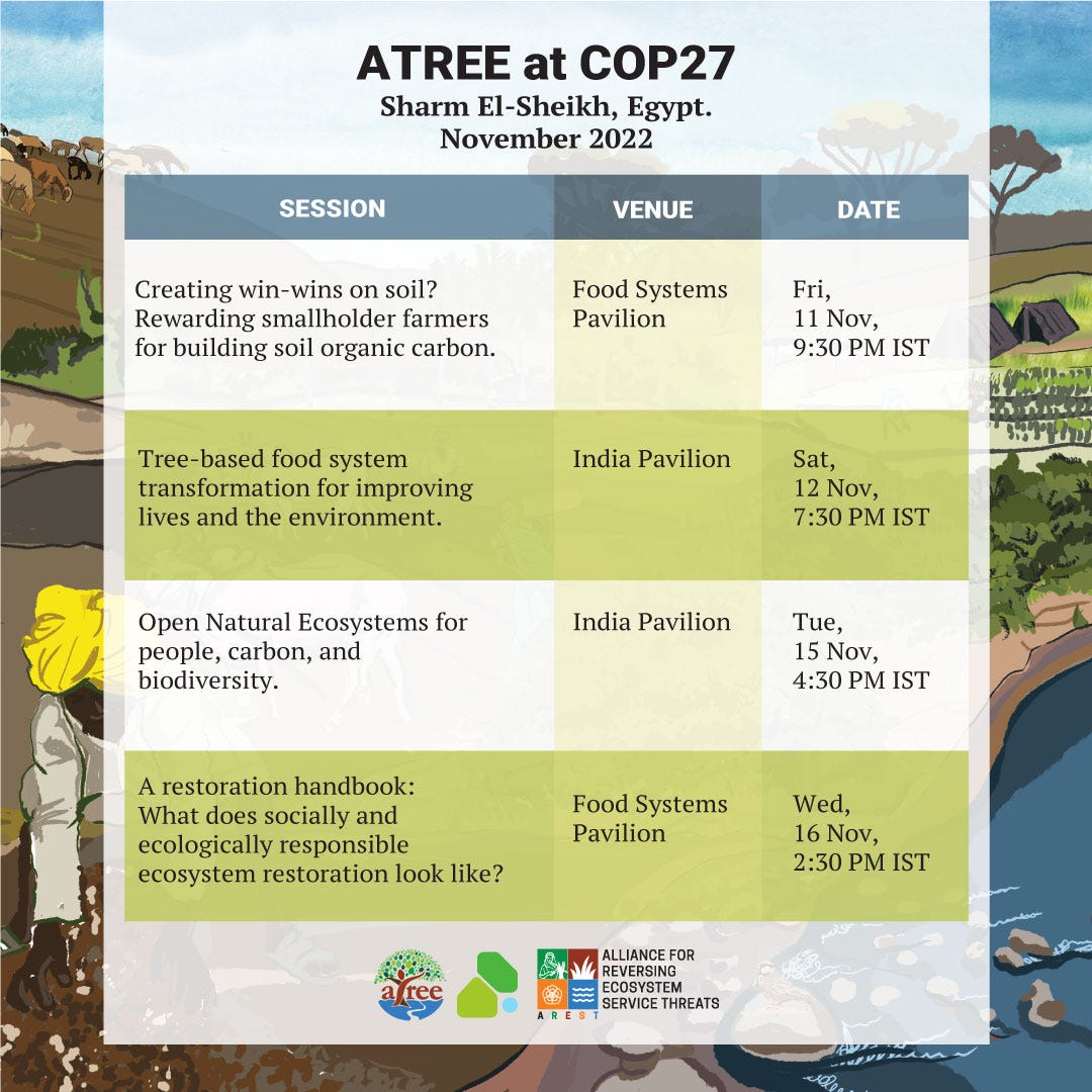 ATREE is at COP27 in Sharm el-Sheikh from November 11 to 16 | by CSEI ...