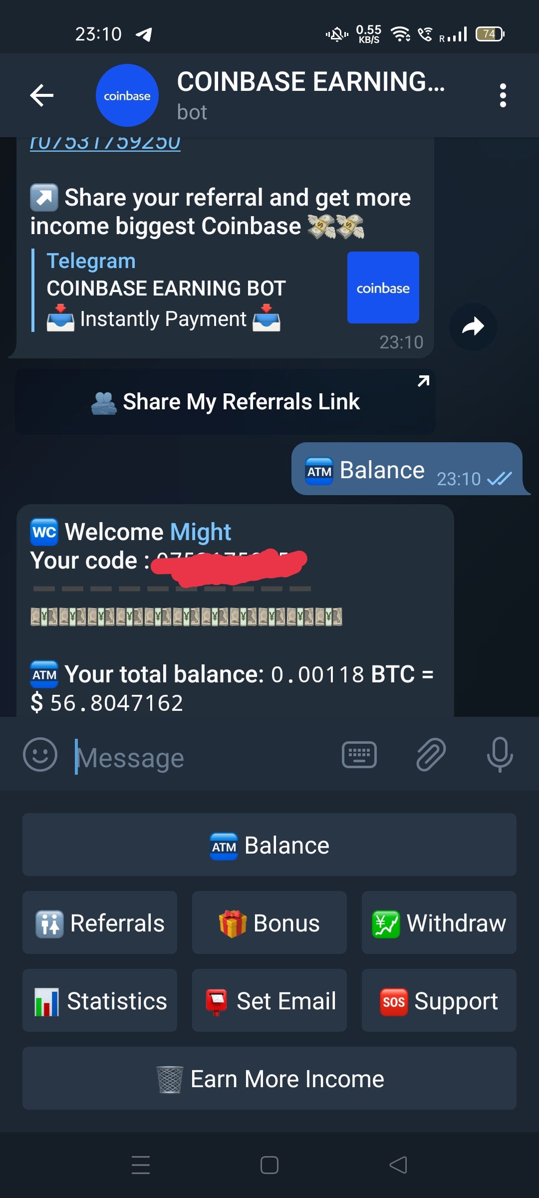 Earn now thank me later: https://t.me/CoinbaseEarn_bot?start ...