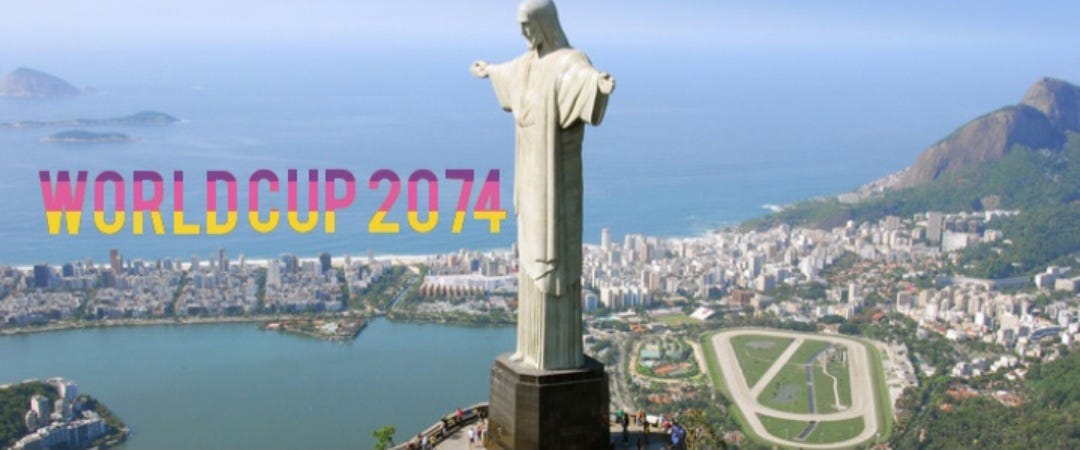The final of world cup 2074. But first up is the world cup 3rd place ...