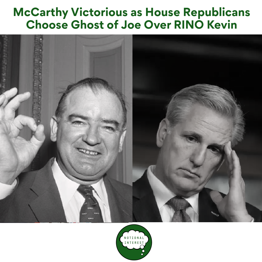McCarthy Victorious As House Republicans Choose Ghost of Joe Over RINO ...