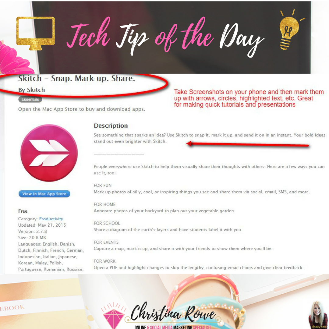 Mark Up Your Screenshots on Your Phone with Skitch | by Christina Rowe ...