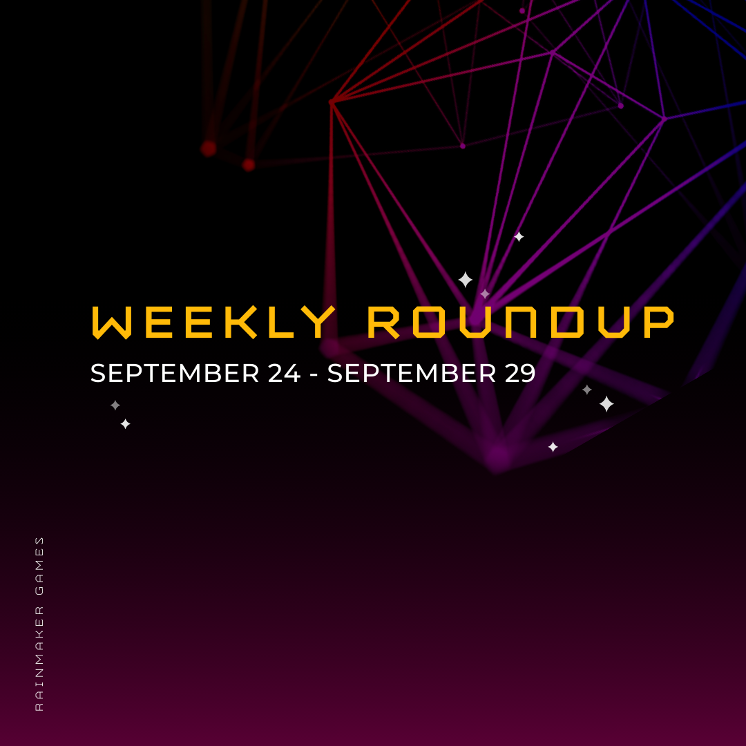 RMG Weekly Roundup: Sept 24 — Sept 29 | by Rainmaker Games Community ...