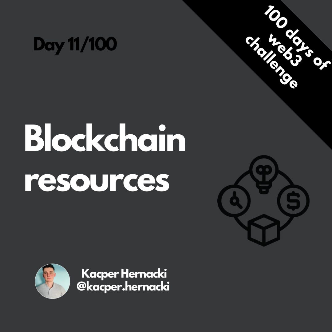 Best and free Blockchain Resources | by Kacper Hernacki | Jul, 2022 | Medium