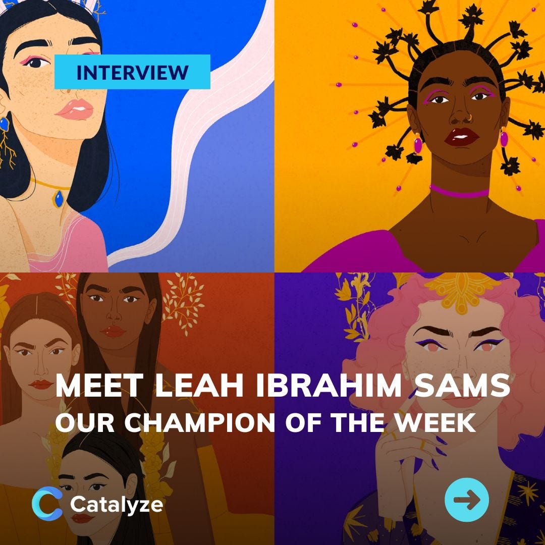Interview with Power of Women. Leah Ibrahim Sams is the protagonist of ...