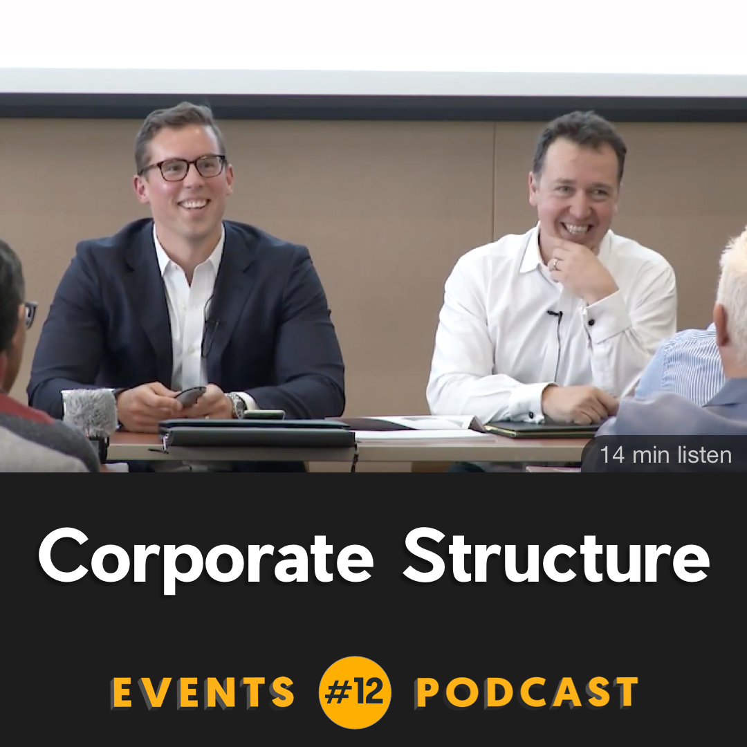 #12: Corporate Structure. What are the initial corporate matters… | by ...