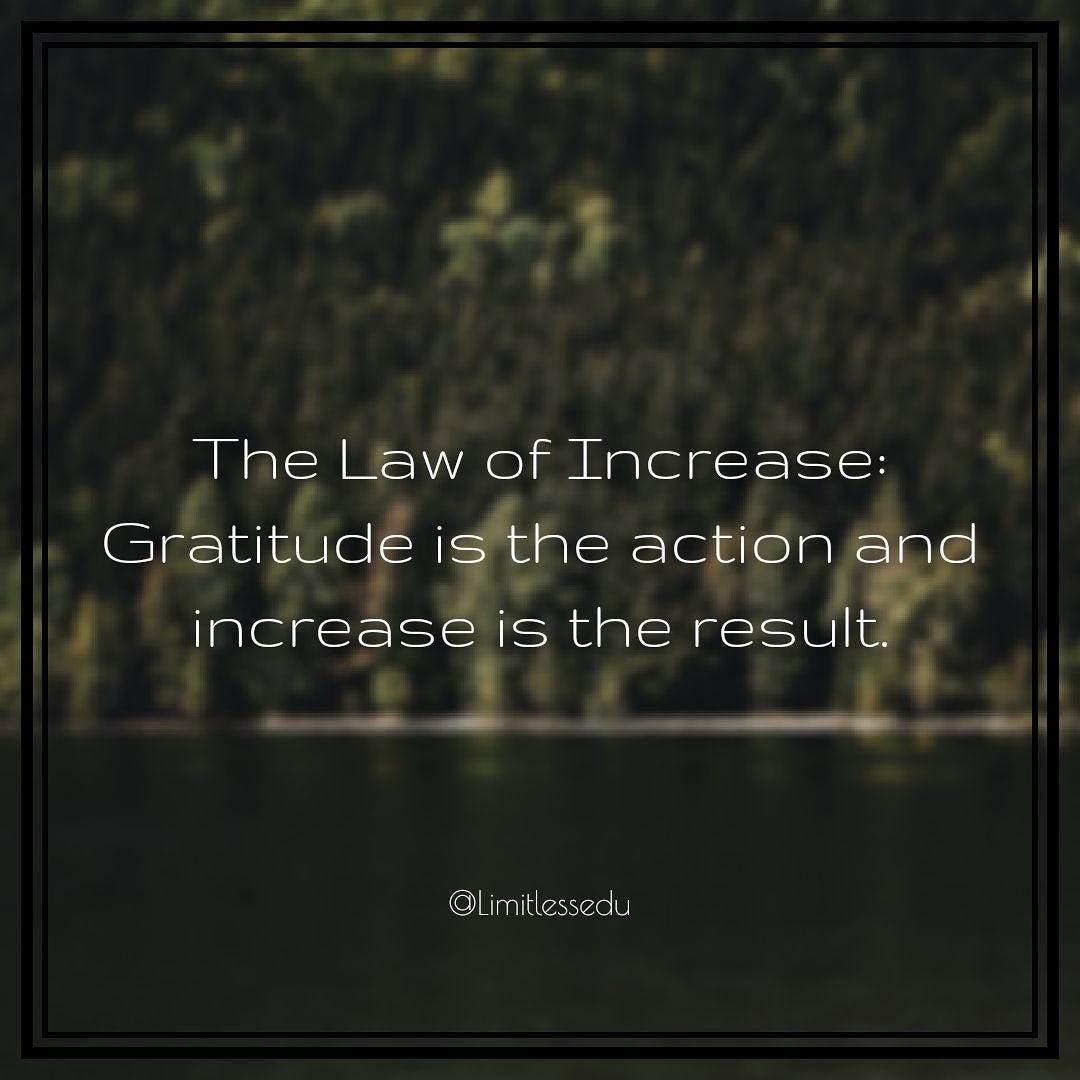 The Law of Increase . The law of increase dictates that what… | by ...
