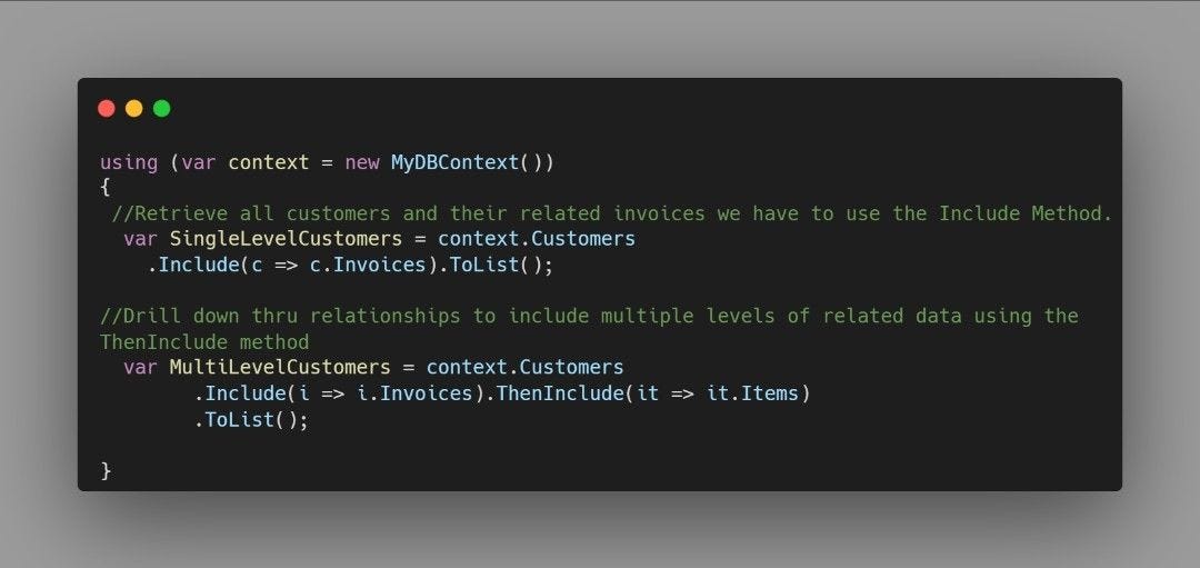 𝐈𝐧𝐜𝐥𝐮𝐝𝐞 𝐯𝐬 𝐓𝐡𝐞𝐧𝐈𝐧𝐜𝐥𝐮𝐝𝐞 𝐢𝐧 𝐄𝐧𝐭𝐢𝐭𝐲𝐅𝐫𝐚𝐦𝐞𝐰𝐨𝐫𝐤 - Muhammad Waseem - Medium