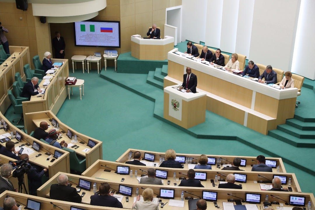 #SARAKIINRUSSIA : Today, I spoke at the Federation Council of the ...