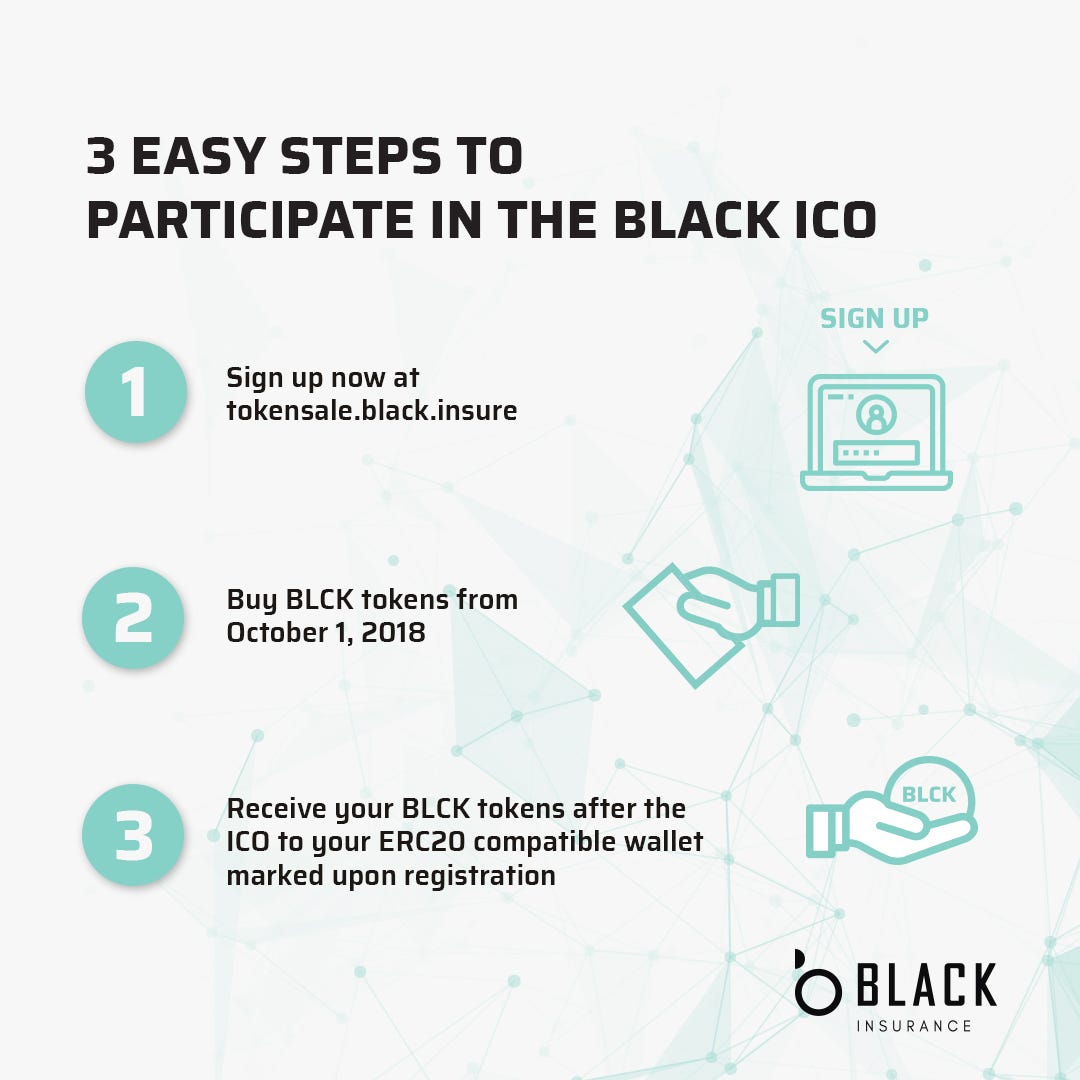 ICO Announcement: 3 Easy Steps to Participate in the Black Insurance ICO | by Triinu Murumäe ...