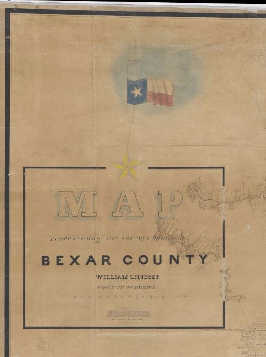Mapping Texas: From Frontier to the Lone Star State — Bexar County | by Texas General Land ...