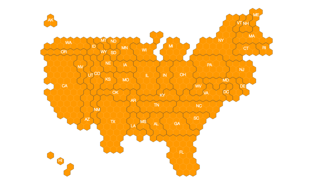 Why we departed from a traditional map — US elections 2016 | by AJ Labs ...