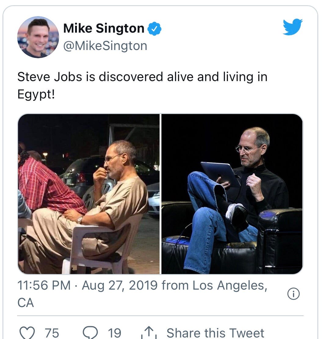 Steve Jobs still alive ?????!!!!. The theory is that Someone on Reddit ...