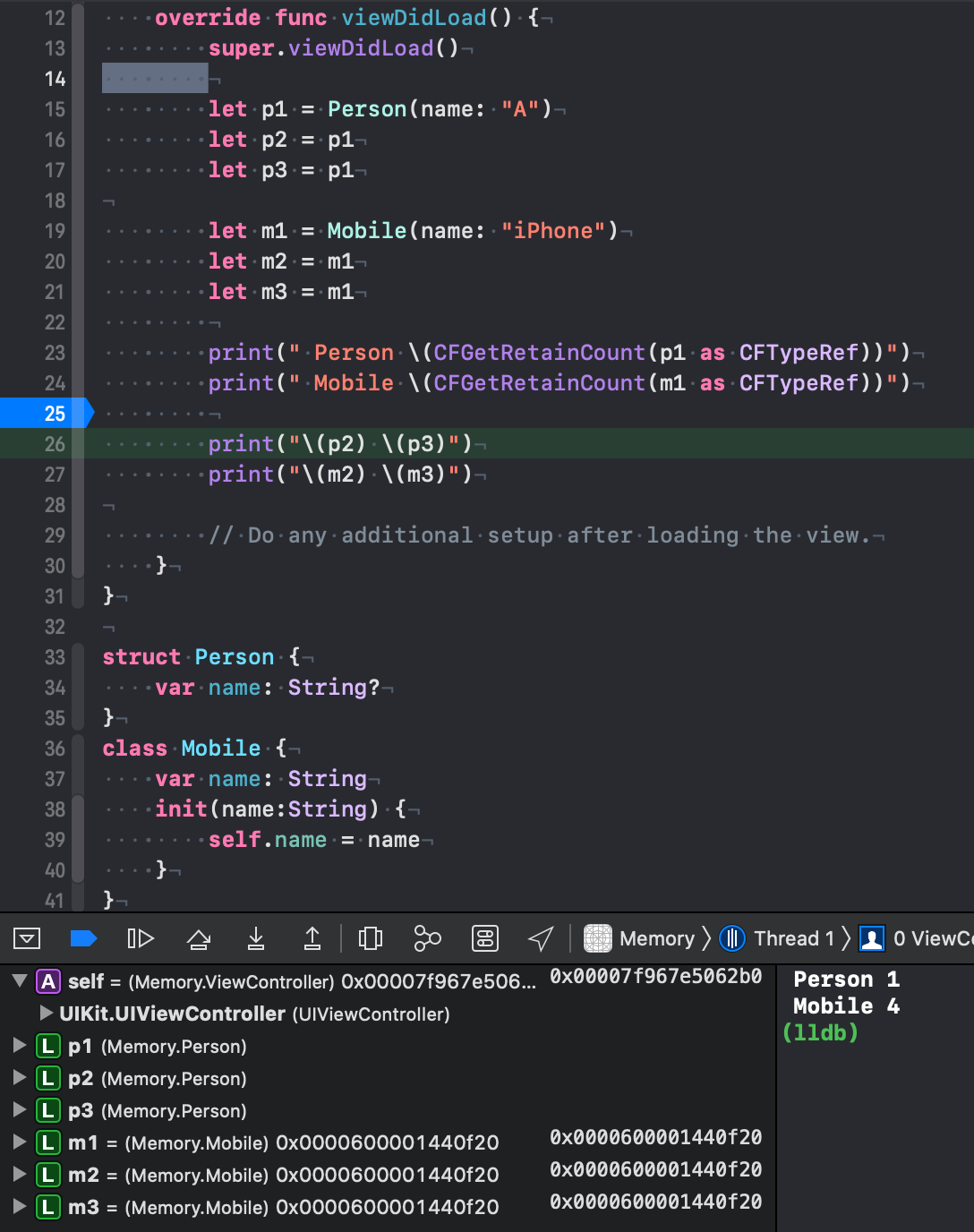 Let’s understand the difference between swift struct and class in memory | by Damodar Namala ...