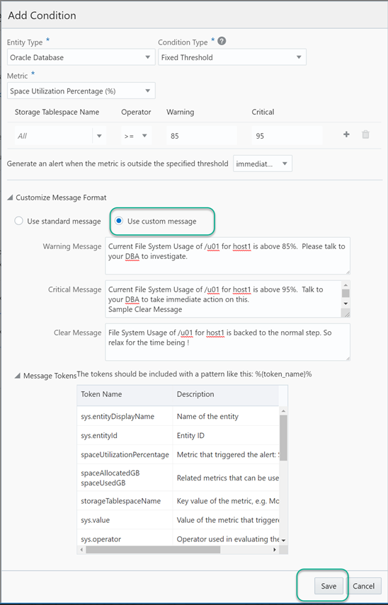 Oracle Management Cloud — Notification Channels and Interpreting the ...