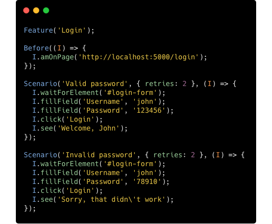 Customising CodeceptJS E2E tests. This post will focus on examples of ...