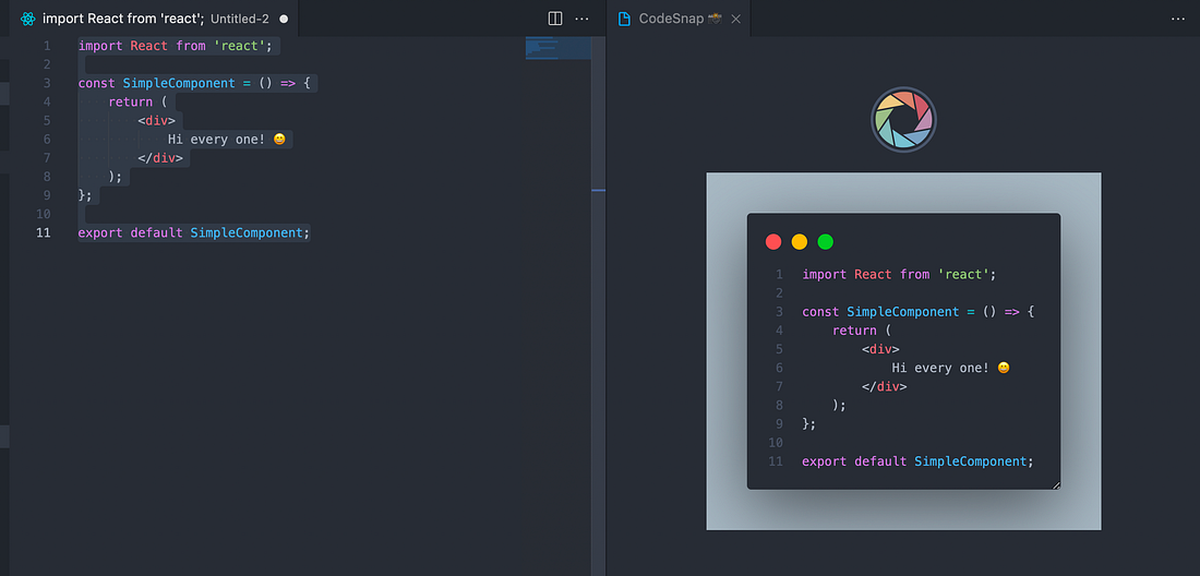 Share code ให้คนอื่นแบบคูลๆ ด้วย Codesnap - Flatsnote - Medium