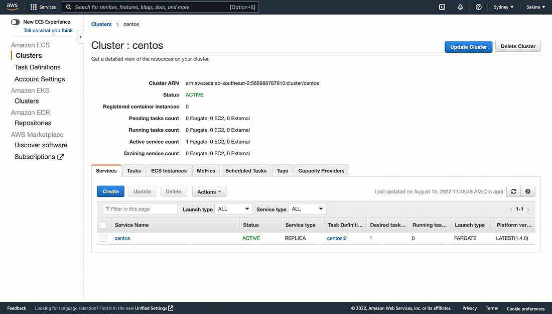 Creating An Ecs Cluster Using Docker Image With Terraform By