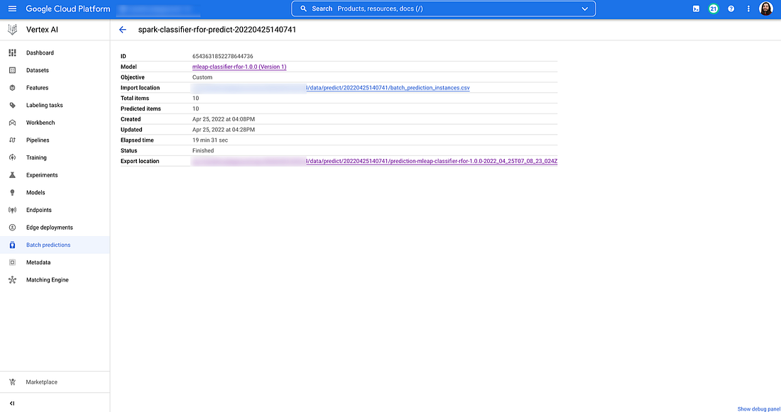 Serving a Spark ML model on Vertex AI using a CI/CD Pipeline with Cloud Build and Cloud Function ...